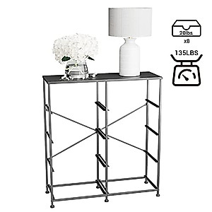 Devoko Dresser for Bedroom with 8 Drawers, Wide Chest of Drawers with Fabric Bins, Storage Organizer Unit with Steel Frame and Wooden Top for Living Room, Closets, TV Stand,Hallway and Entryway
