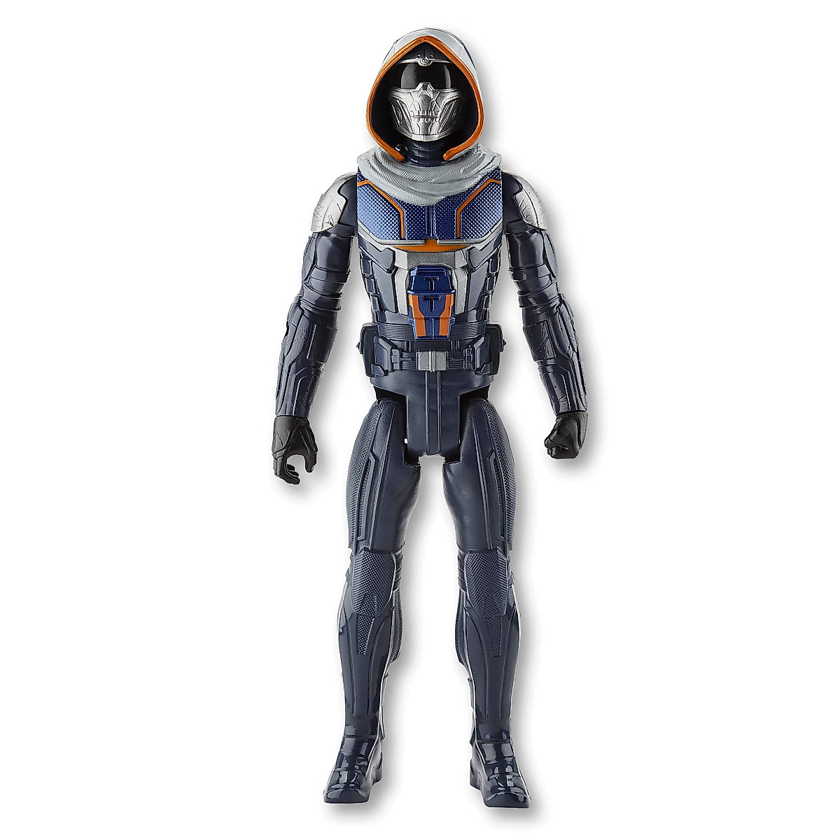 Marvel Black Widow Titan Hero Series Blast Gear Taskmaster Action Figure, 12-Inch Toy, with Launcher and Projectiles, Ages 4 and Up