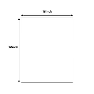 Golden State Art, Uncut 16x20 White Mats Matboards, Acid Free, for Photos, Frames, DIY Projects (10 Pack, 16x20 Inches)