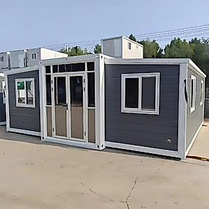 Portable 2 Bedroom Folding Container Home–Expandable Design for Quick Setup, Ideal for Construction Sites and Emergency Shelter Solutions