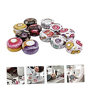 FOMIYES 12pcs Cream Bottle Wax Storage tin Lip Balm containers Candle Making tin Ornament Container Kitchen Flavor Canister tin Cups Jars Sugar Storage tins Tinplate Travel Metal tin Box