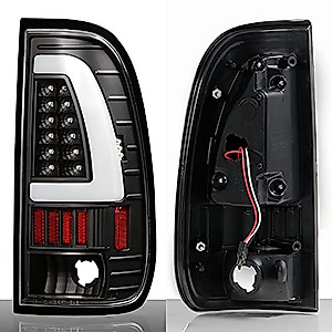 AKKON - For 1997-03 Ford F-150 | 2004 F150 Heritage| 1997-99 F-250 Light Duty Black LED Headlights & Tail Lights