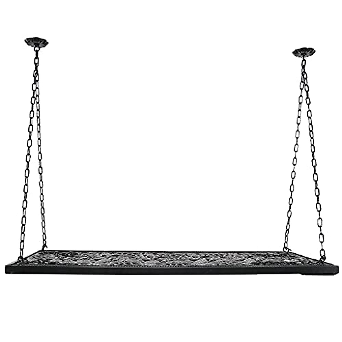 LAJUU Wine Racks,Ceiling Industrial Hanging Wine Glass Racks Stemware Holder Adjustable Height Decoration Shelf