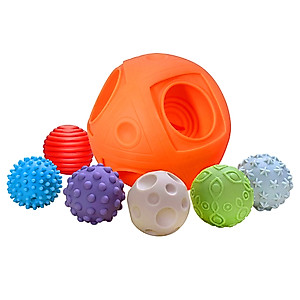 ROHSCE Balls for Toddlers 1-3 Baby Sensory Toys, Montessori Toys for Babies 6-12 Months Baby Ball Toy, Sensory Balls BPA Free Teething Gift Toddler Balls Bath Toys with Bright Color Multi Textured
