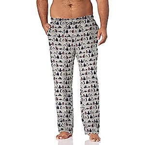 Amazon Essentials Men's Flannel Pajama Pant - Discontinued Colors, Grey Penguin, X-Large