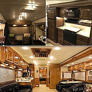 BRISHINE 20PCS 921 Interior LED Light Bulbs for RV, Super Bright 36-SMD Warm White 922 912 LED Bulbs Replacement for Camper Trailer Motorhome Marine Boat Indoor Ceiling Dome Lights(12V DC)