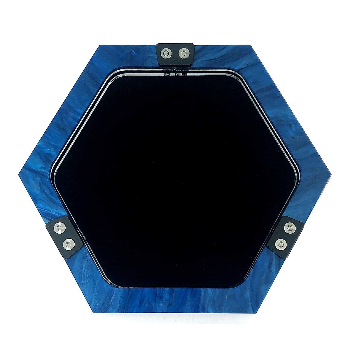 C4Labs Colour Lux Mini Hexagon Dice Tray & Dice Tower-Symphony Blue Bundle