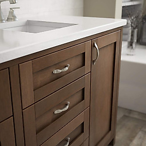 Franklin Brass Twisted Arch (25-Pack) Cabinet Handles 3' Hole Center Satin Nickel Kitchen Drawer Pulls Dresser, Furniture Hardware P35518K-SN-B1