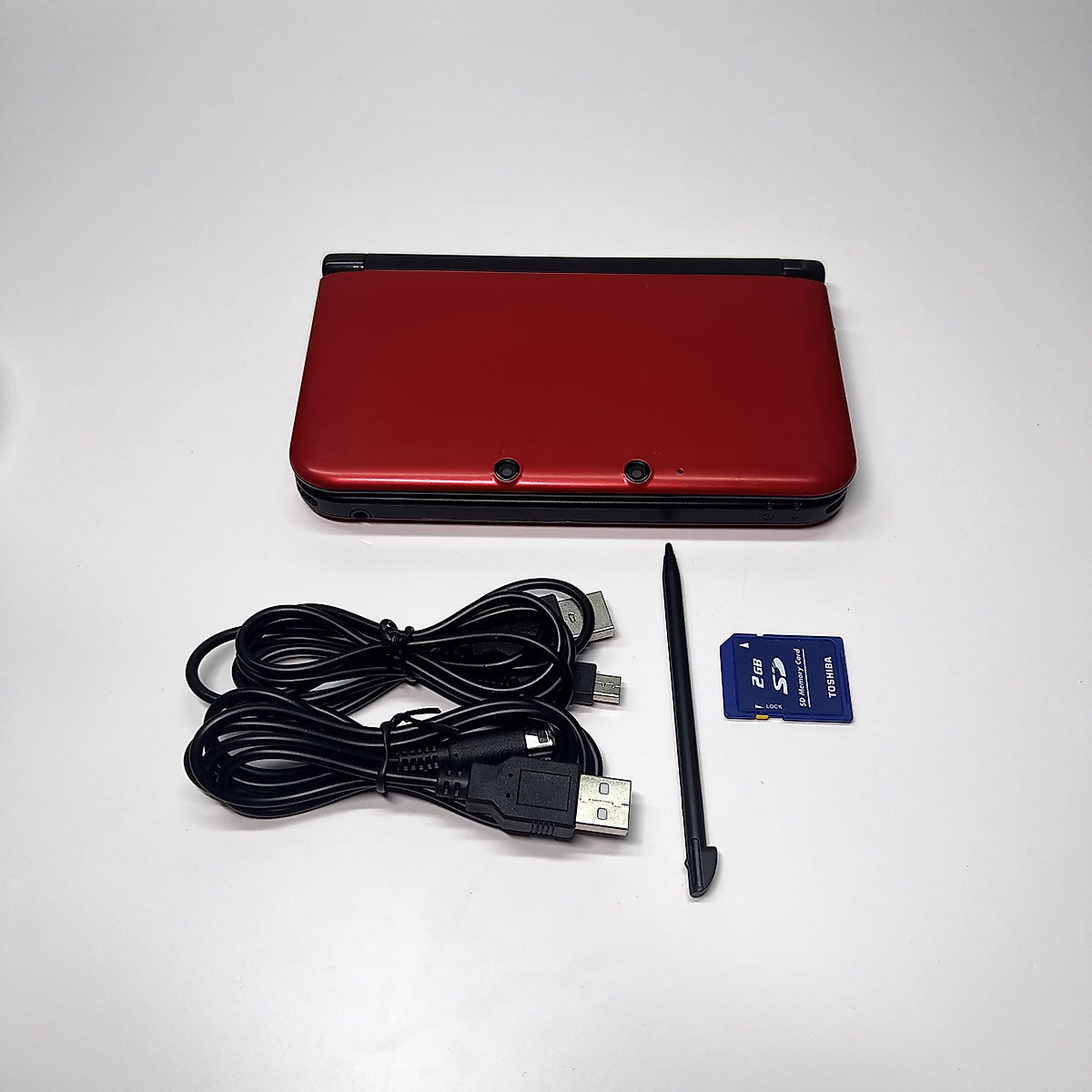 Nintendo 3dsXL Console - Black Red - (Used) [nintendo_3dsXL