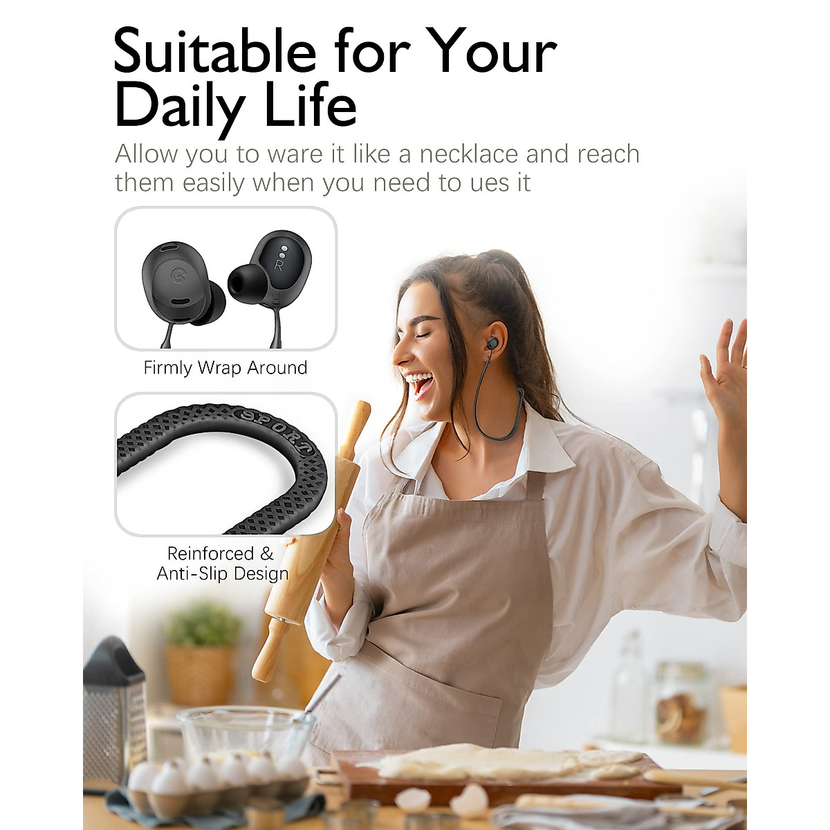 AHBTEYM for Google Pixel Buds Pro Case,Anti-Lost Strap,Silicone Cover with Keychain,Sports Lanyard for Women Men Girl boy for Google Pixel Buds Pro 2022(Black Case+Black Strap)