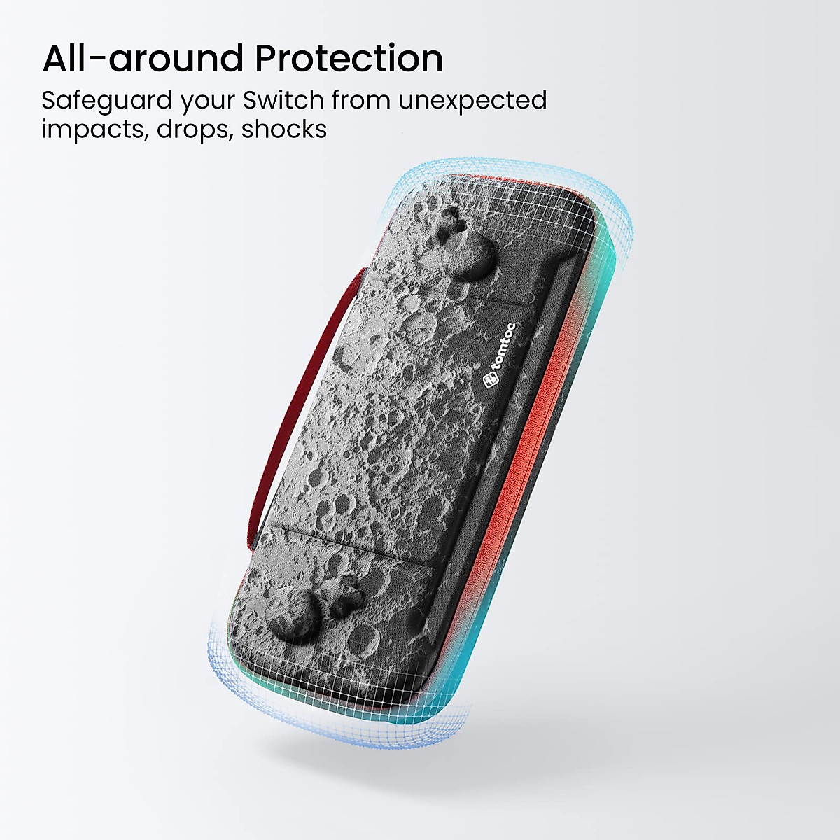 tomtoc Carrying Case for Hori Nintendo Switch Split Pad Pro Controller, Hard Shell Protective Travel Bag with 30 Game Cartridges, Switch Binbok Joy Pad Controllers case, Shockproof, Lightweight