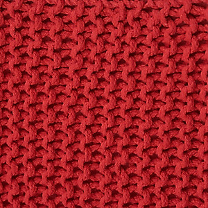 Christopher Knight Home Scott Knitted Foot Stool, Gray, Red