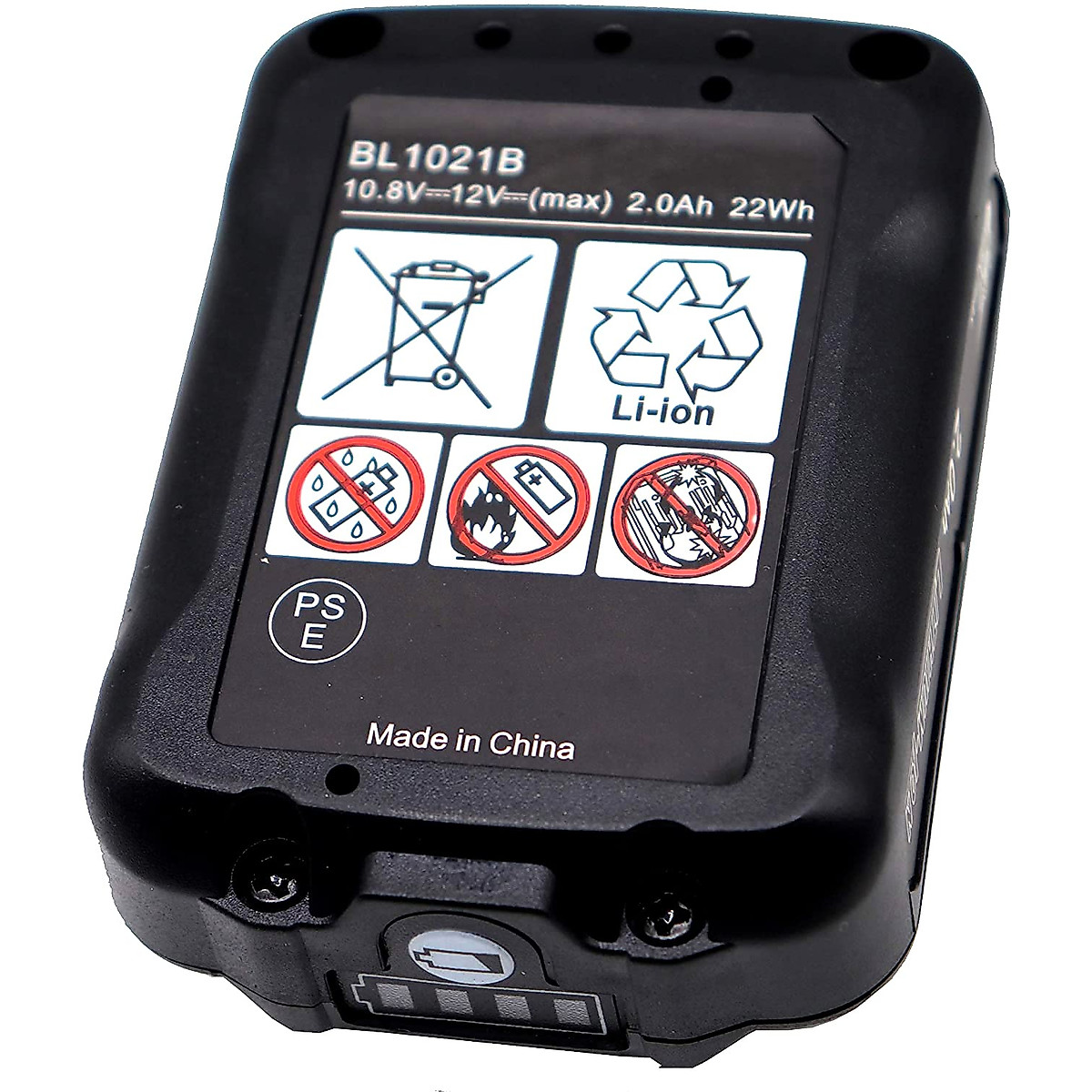 2 X 2.0A BL1021B Battery with Charger DC10WD 10.8V ~ 12V, Replace for Makita 12V Battery CXT BL1016 Bl1041B BL1040 BL1020B, Replace for Makita DF031D TD110D JR103D JR105D HSS01D HP332D DC10SB DC10WC