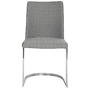 Safavieh Home Collection Parkston Linen Grey Glam Side Chair (Set of 2)