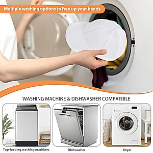 Hat Washer Cage Hat Cleaner Hat Washer for Baseball Caps for Washing Machine or Dishwasher for Flat & Curved Hats, White (2-Pack)