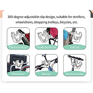 YEEJA 2in1 Stroller Accessories Bottle Holder with Phone Holder.Multiple uses Such as Phone Holder for Bike，Bike Cup Holder，Wheelchair Accessories.