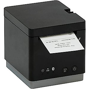 Star Micronics mC-Print2 2-inch Ethernet (LAN) / USB / Bluetooth / Lightning Thermal POS Printer with CloudPRNT, Peripheral Hub, Cutter, and External Power Supply - Black