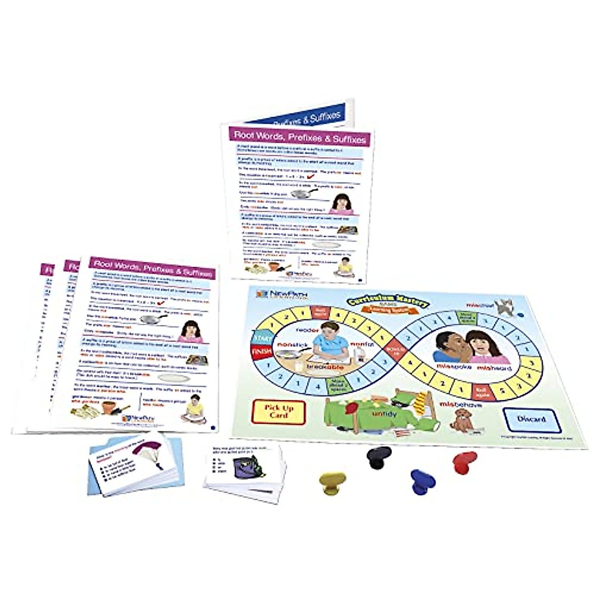NewPath Learning Root Words, Prefixes, Suffixes Learning Center Game - Grades 3-5