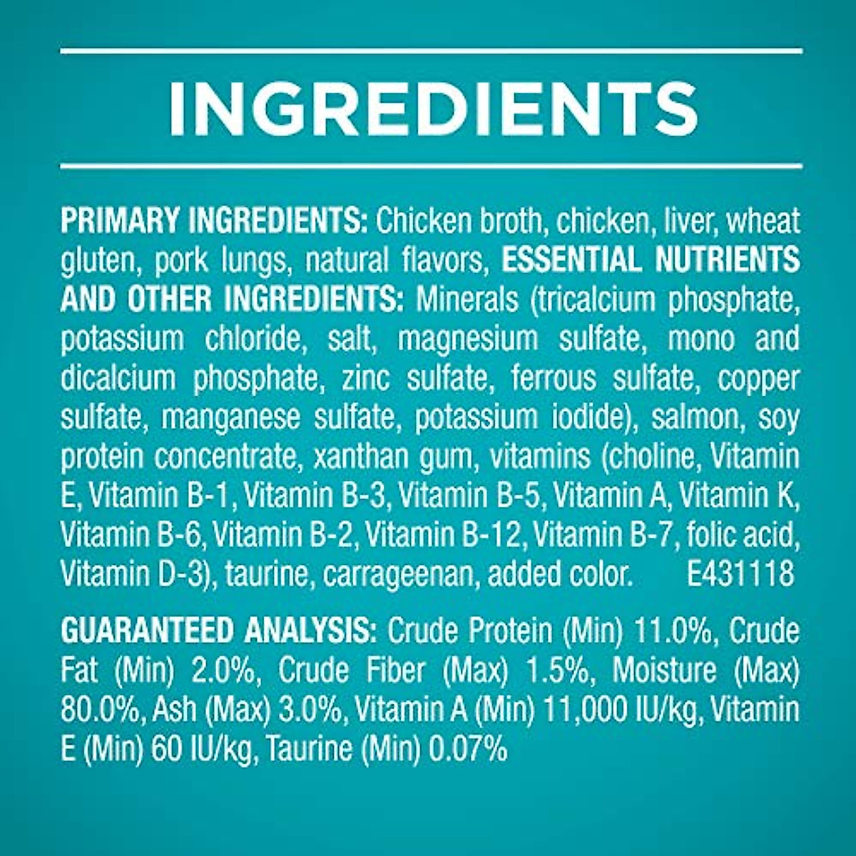 Purina ONE Natural High Protein Cat Food, True Instinct Chicken Recipe in Gravy - (24) 3 oz. Pull-Top Cans