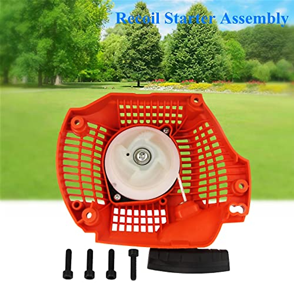 AILEETE Recoil Rewind Pull Starter Assembly 504597002 for Husqvarna 135 140 435 435E 440 440E Chainsaws