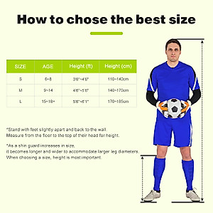 Soccer Football Shin Guards with Ankle Protection, Super Protective Flexible Low-Profile Adult,Youth, Junior