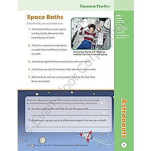 Evan-Moor Skill Sharpeners Grammar and Punctuation Workbook, Grade 3, Nouns, Verbs, Sentence Structure, Subject, Predicate, Language Handbook, Real-World Practice, Fun Activities, Homeschool, Practice