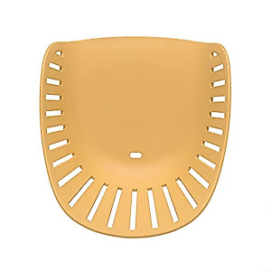 Armen Living Nassau Outdoor Patio Arm Dining Chairs, 17" Seat Height, Set of 2, Eucalyptus and Honey Yellow