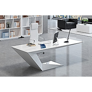 Hamosky Business Card Case Holder, 2 Tier Clear Business Card Holder Display, Plastic Business Card Stand Business Card Organizer for Office(1 Pack)