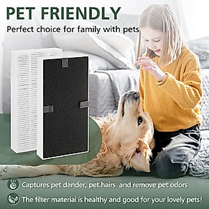 isinlive 2 Pack for Febreze Air Purifier Filter Replacement Dual Action HEPA-Type FRF102B, Models FHT170, FHT180, FHT190 and Fit for Honeywell HEPAClean U Filter HRF201B, Models HHT270, HHT290