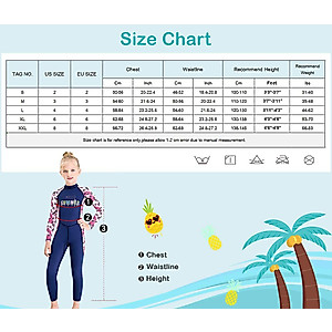 Full Body Kids Swimsuit One Piece Rash Guard Long Sleeve Wetsuit Skin for Girls Boys