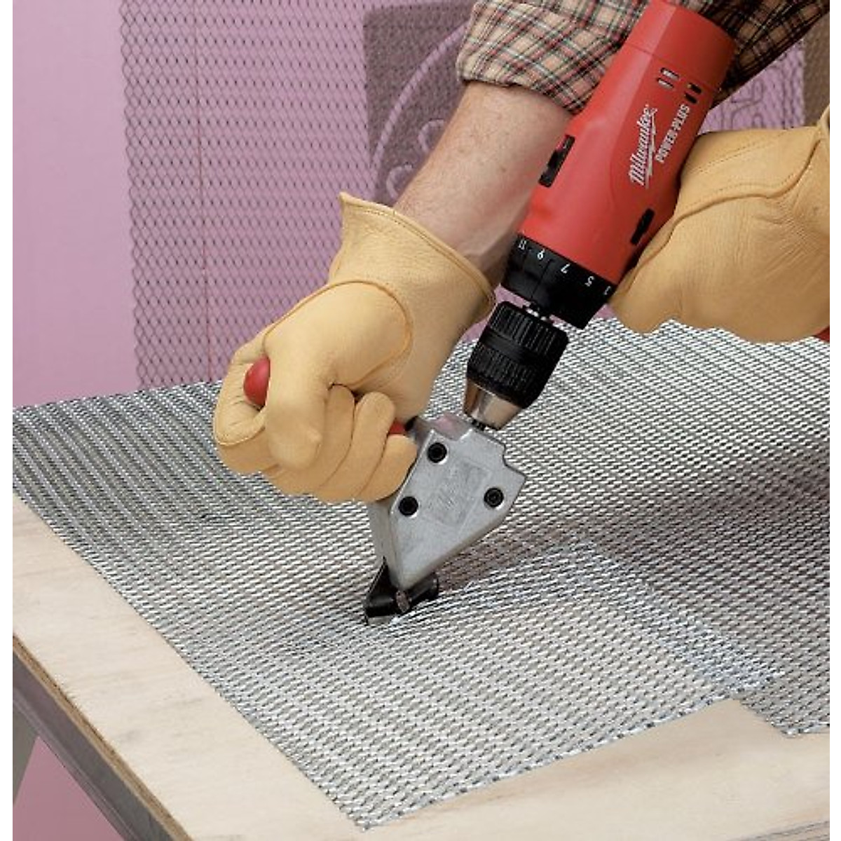 Malco C5A2 Impact Power Assisted Crimper & TS1 Turbo Shear 20 Gauge Capacity Sheet Metal Cutting Attachment