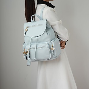 MKF Collection Women Backpack, Vegan Leather Top-Handle Handbag Ladies Daypack Bookbag by Mia k