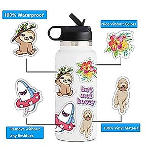 Stickers for Water Bottles,100PCS VSCO Vinyl Waterproof Stickers Cute Aesthetic Stickers, Laptop Water Bottles Skateboard Phone Stickers for Teens Girls Kids