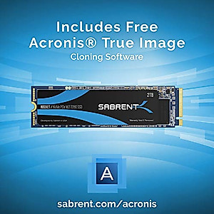 SABRENT 2TB Rocket NVMe PCIe M.2 2280 Internal SSD High Performance Solid State Drive (SB-ROCKET-2TB)