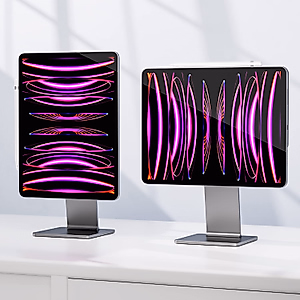 INVZI MagFree Pro Magnetic iPad Stand, Adjustable Rotatable Floating Magnetic iPad Pro Stand Holder for iPad Air 11" M2 (2024), iPad Pro 11 Inch 1st/2nd/3rd/4th Gens, iPad Air 4th, 5th