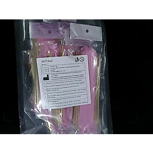 Jeffdad 10Pcs Large Pull Bows, Bow for Gift Wrapping Birthday Gift Christmas Party Wedding Ribbon Bows for Gift Baskets Christmas Valentine's Wedding and Party Decor(pink gold rim)