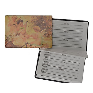 MARSHAL Credit Card Size Address Book Accordion Style with Magnetic Closure (Angel)