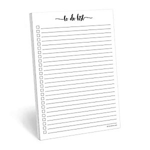 321Done To Do List Notepad 5.5x8.5, Simple Checklist, Made in USA, Cute Modern Design for Organizing, Planning, 50 Sheets, College Ruled, Thick Heavy Paper