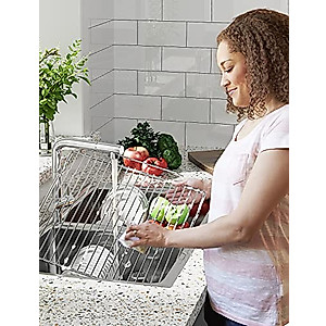 Cooling Rack for Baking and Cooking, Stainless Steel Wire Baking Oven Rack, Sturdy Oven Safe Baking Rack, 17.7"L*14.17"W Fits Chicken Wing, Jelly Roll, Cookies (Compatible with Dalxo Wall Oven)