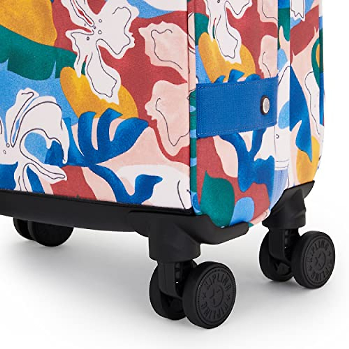 Kipling Spontaneous S Softside Spinner Wheel Luggage, Cabin Sized, Elastic Straps, Botanical PRT, 13''L x 20.75''H x 8.25''D