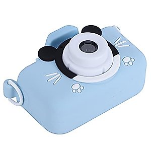 20MP Digital Camera Front and Rear Dual Cameras Timed Shooting Birthday Gift for Children Kids Blue