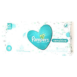 Pampers Sensitive Baby Wipes 18 ct. (pack of 12)