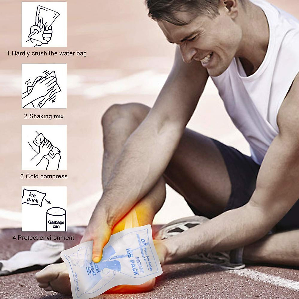 Monoki First Aid Kit, 201 Pcs Emergency Medical Supplies Safety First Aid Kit for Home, Office, School, Car, Boat, Travel