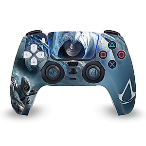 Head Case Designs Officially Licensed Assassin's Creed Altaïr Hidden Blade Key Art Matte Vinyl Faceplate Sticker Gaming Skin Case Cover Compatible with Sony Playstation 5 PS5 DualSense Controller