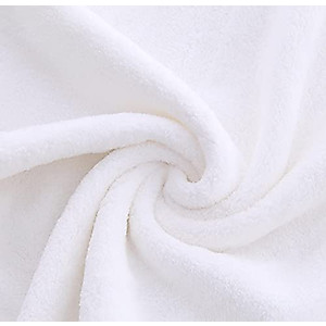 8 Pack Large Burp Cloths for Baby - 20" by 10" Ultra Absorbent Burping Cloth, Washcloths, Newborn Towel - Milk Spit Up Rags Burp Clothes for Unisex, Boy, Girl (White)