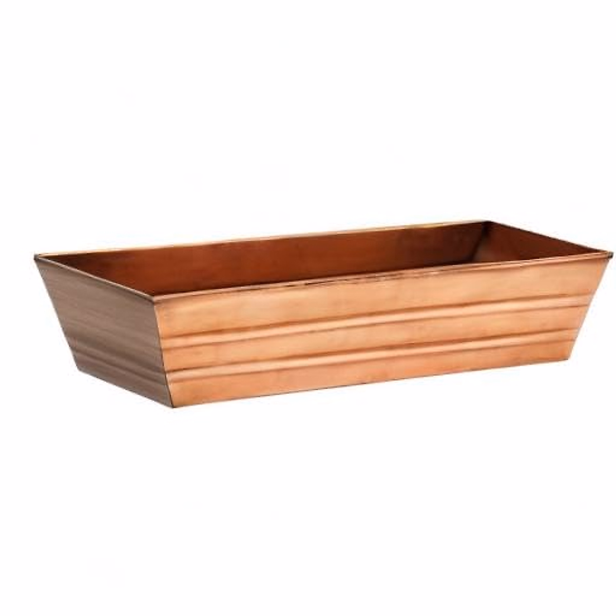 Achla Designs Copper PlatedWindow Flower Box Planter-Small (22" L x 6" W x 5" H)