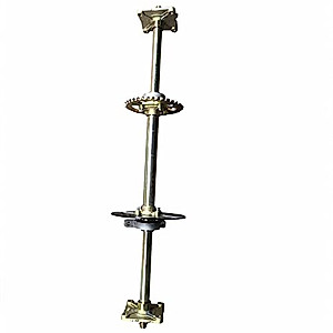 Futchoy 815mm Rear Axle Shaft Kit with 7.5" Brake Disc 32" Complete ATV Go Kart Rear Axle Kit + Brake Assembly+ Pillow Block for DIY Go Kart Quad Trike Quad ATV