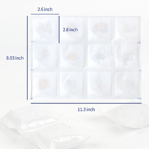 Reusable Shipping Dry Ice Packs Sheets for Coolers, Cold Pack for Shipping Frozen Food, Freezer Ice Pack Long Lasting Cool Packs Keep Food Fresh Beverage Cold, 8.03"x11.3"/8 Sheets