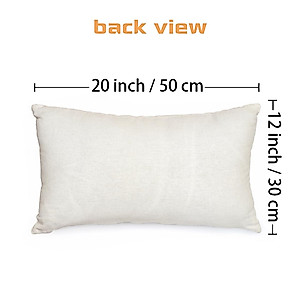 AACORS Halloween Pillow Cover 12X20 Inch Pumpkin Jack-O'-Lanterns Bat Web Decoration Holiday Farmhouse Pillow Case Decor for Home Sofa Couch AA306-12