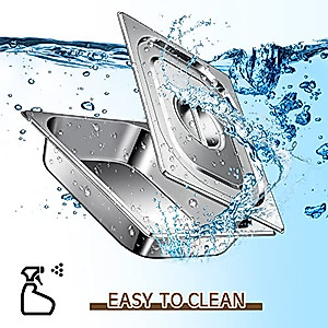 Baderke Stainless Steam Hotel Pans with Lids, 0.7 mm Thick 304 Stainless Steel Hotel Pan Anti Clogging Steam Table Pan for Food Warmer Cooking Heat, Multi Size (4 Pack, 1/2 Half Size x 2.5 Inch Deep)